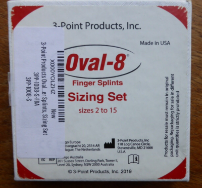 Oval 8 Thumb Splint Printable Oval 8 Sizing Guide Oval 8 Finger Splint ...