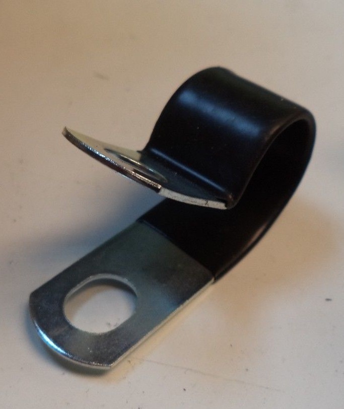 (5) Vinyl Coated Steel Loop 3/4"-3/8" Hose/Cable Clamps, p/n 3/4-12 | eBay