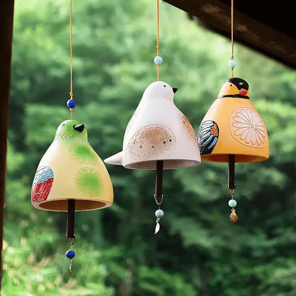 Bird Song Bell Courtyard Garden Decoration, Bird Song Hanging Bell Wind ...