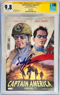 Sebastian Stan Signed CGC Signature Series Graded 9.8 Captain America ...