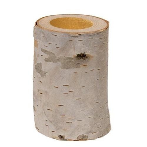 NEW Natural Birch Tea Light Holder Grungy Primitive Rustic Cabin 2.5" W ...