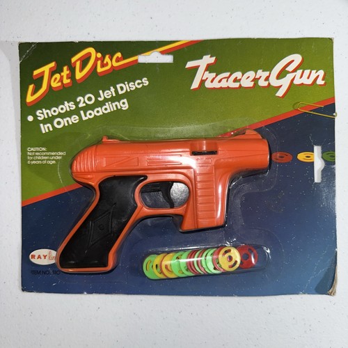 Vintage Rayline Jet Disc Tracer Toy Gun w/Discs SEALED!!! Item #310 60s ...