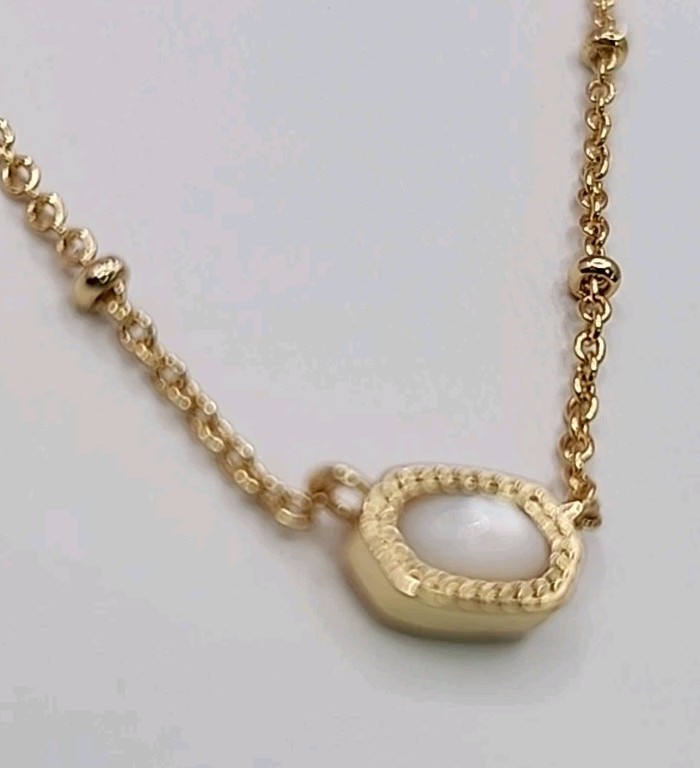 NEW Kendra Scott Mini Elisa Gold Satellite Short Pendant Necklace in ...