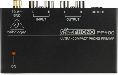 Behringer PP400 Ultra-Compact Phono Preamp, Black,White,Silver | eBay UK