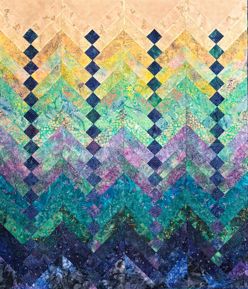 BATIK ~ French Braid ~ Lap Quilt Top 51" X 58 1/2" Made in NC | eBay