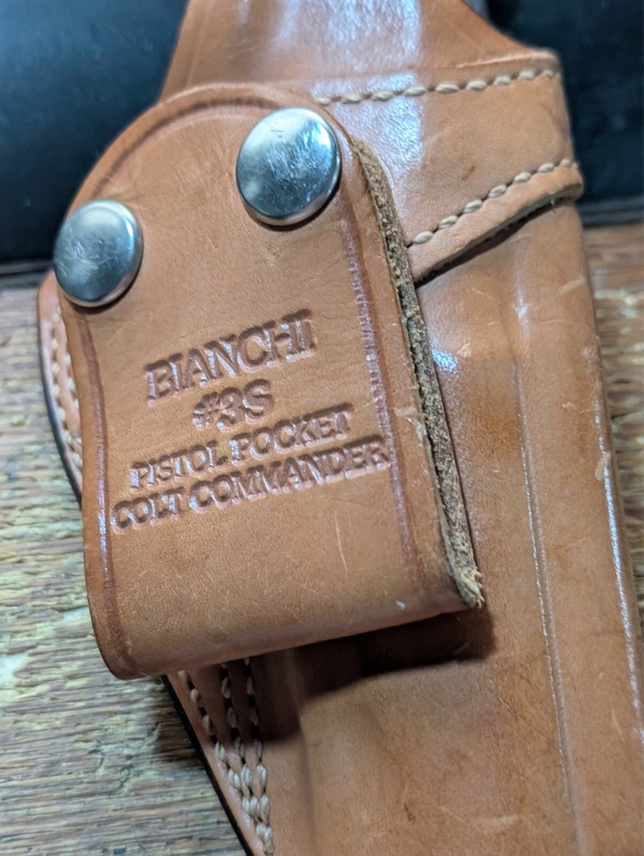 Bianchi #3S Pistol Inside Waist Band Leather Holster For 1911 | eBay