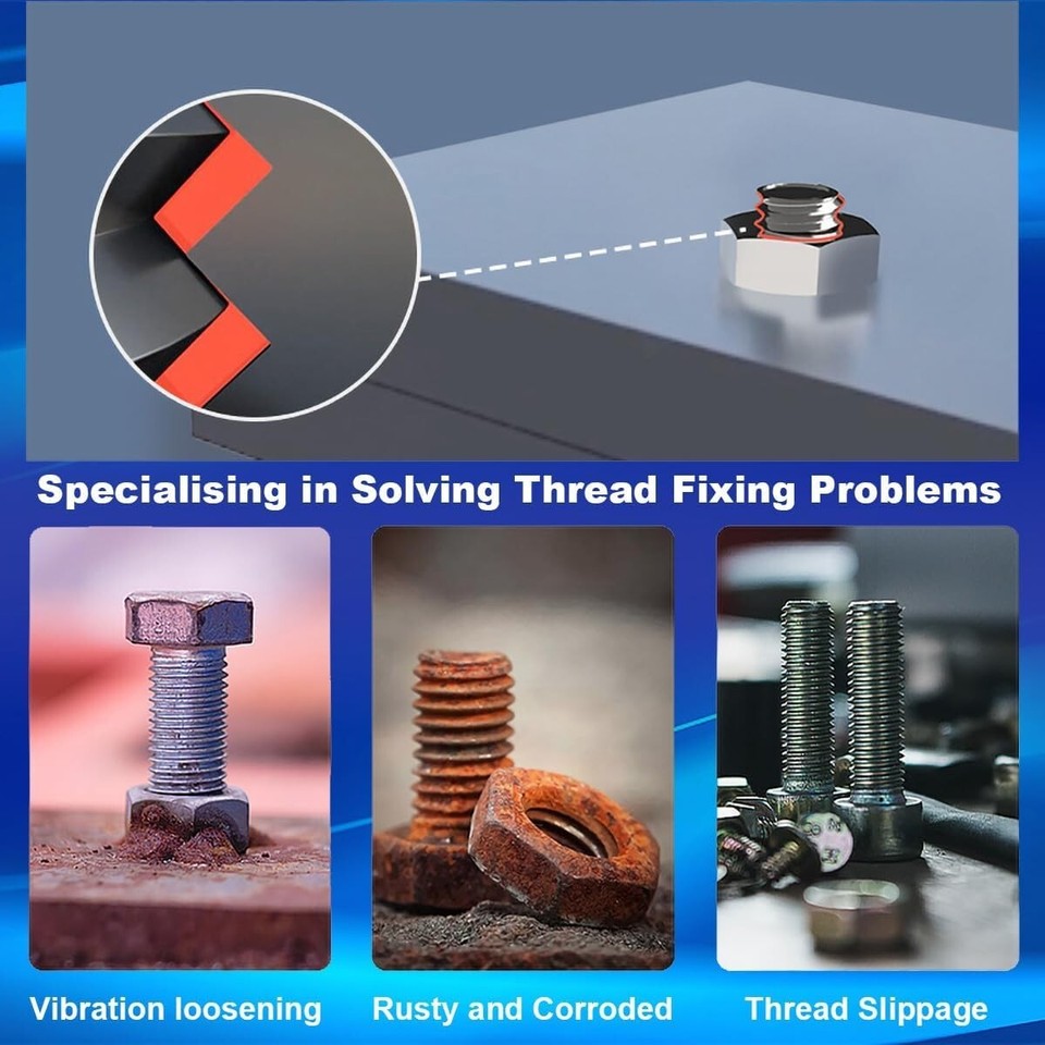 Rahish Tools Thread Lock Blue, 243 Threadlocker Medium Strength ...