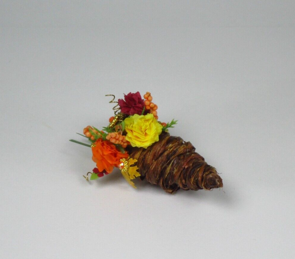 WMH Miniature Dollhouse Cornucopia Centerpiece For Thanksgiving | eBay