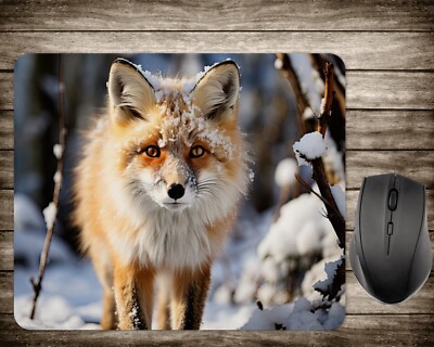 Red Fox-Non Slip Neoprene Computer Mouse Pad | eBay Australia