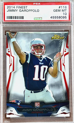 2014 Topps Finest Jimmy Garoppolo #116 (ROOKIE CARD) PSA 10 GEM MINT | eBay