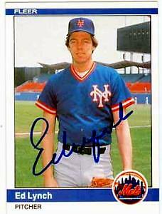Ed Lynch autographed Baseball Card (New York Mets) 1984 Fleer #591 | eBay