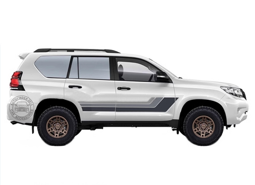 2 PCS Graphics Car Side Door Sticker For Toyota Land Cruiser LC150 ...