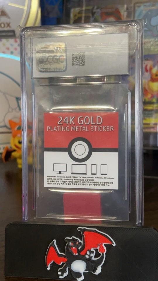 Dragonite 24k Gold Plated Pokemon Sticker CGC 8.5 | eBay