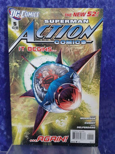 DC Comics New 52 Superman In Action Comics issue 5 Bag and Boarded NM ...