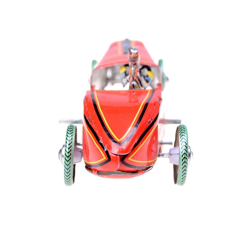 Vintage red Wind Up Racing old classic Race Car model toy-cd F J | eBay ...