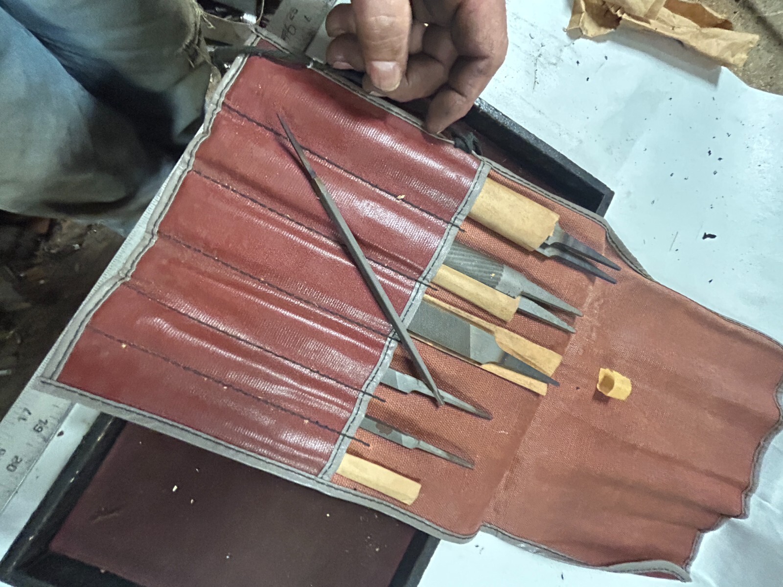 MACHINIST BkCs TOOLS LATHE MILL Machinist File Set in Case -- Looks ...