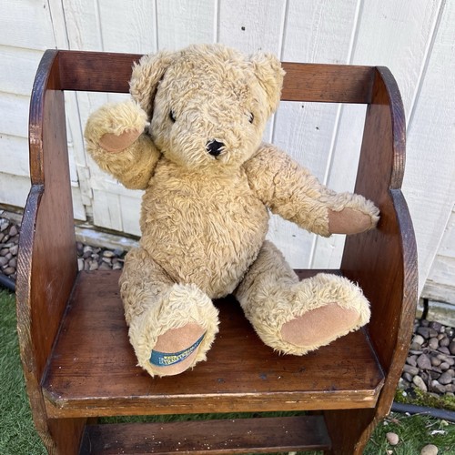 Vintage Teddy Bear, 90s Gift,Traditional Jointed teddy bear, Vintage ...