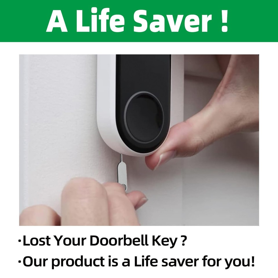 2PCS Nest Doorbell Removal Pin Key – Compatible with Nest, Eufy, Arlo ...