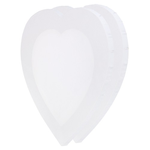 2pcs 12x12 Inch Painting Canvas Panels Heart Shape Blank Art Board ...