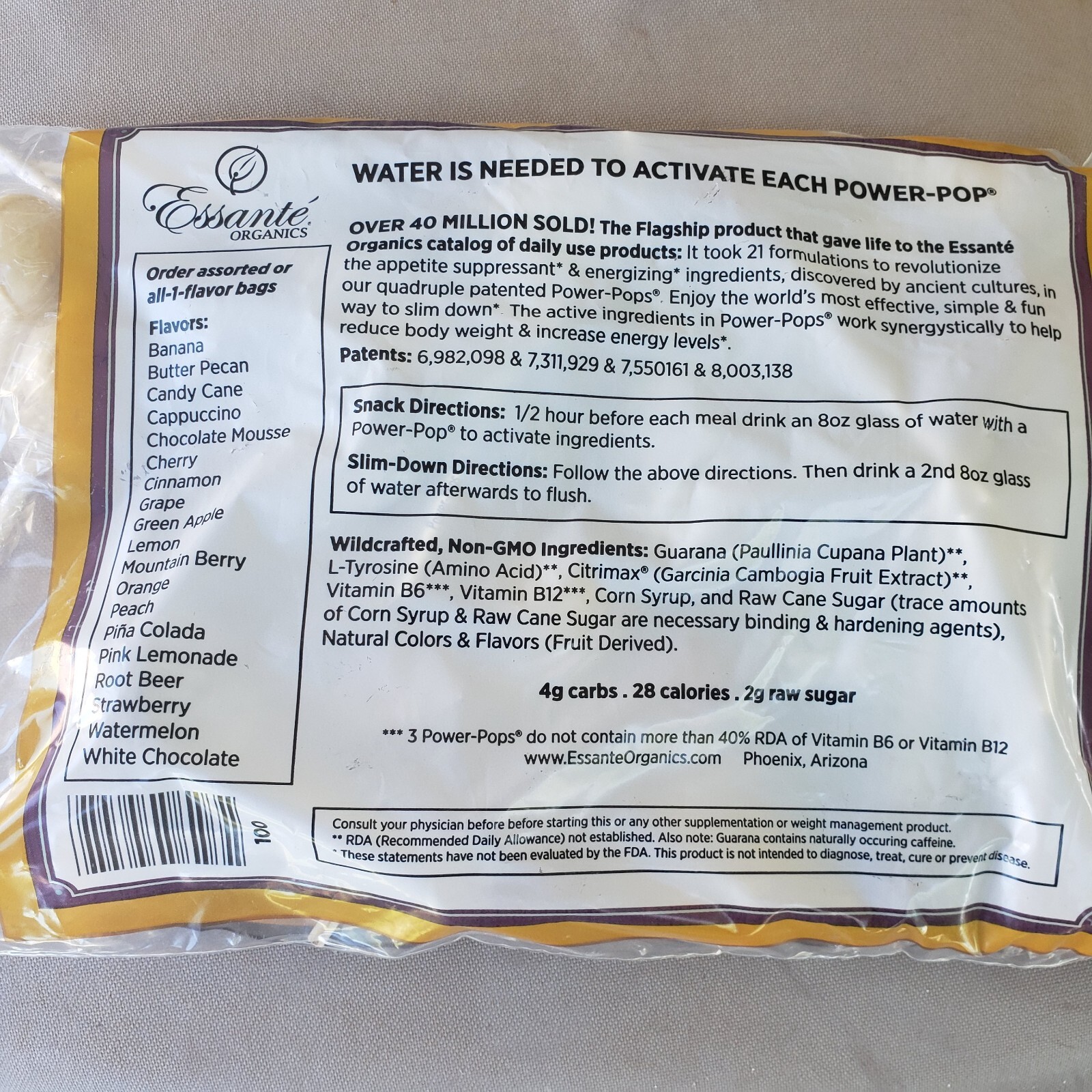 90ct Power POPS Lollipops Lose Weight Suckers Tummy Diet Candy Flat ...