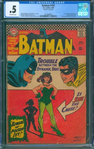 Batman #181 CGC 0.5 ⭐ 1st Appearance of Poison Ivy! ⭐ Silver Age DC ...