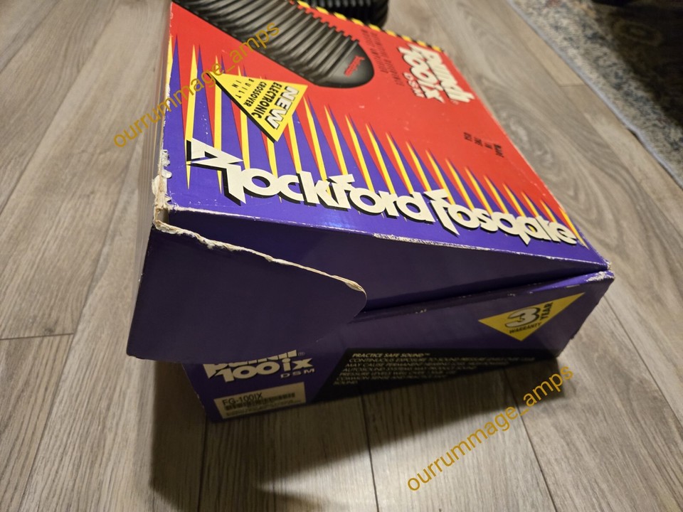 Rockford Fosgate PUNCH 100ix DSM Car Audio Amplifier 🇺🇸 OLD SCHOOL | eBay