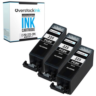 3PK Compatible OSI PGI-225 Ink Cartridges for Canon PIXMA MG6220 MG8120 ...
