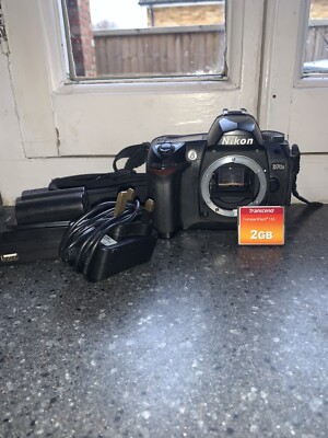 Vintage Nikon d70s With Battery Pack And Charger Alongside 2gb Memory ...