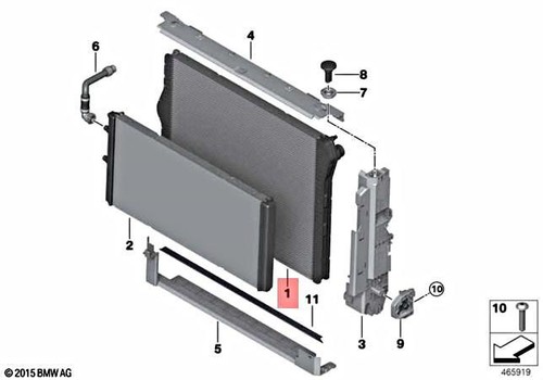 Genuine BMW F80 F80N F82 F83 Cabrio Engine Cooling Radiator OEM ...