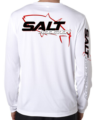 Salt Addiction t shirt long sleeve microfiber saltwater fishing ...