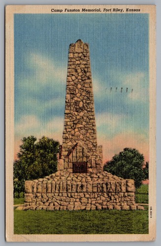 Camp Funston Memorial, Fort Riley, Kansas, 1953 Postcard TS-50 | eBay