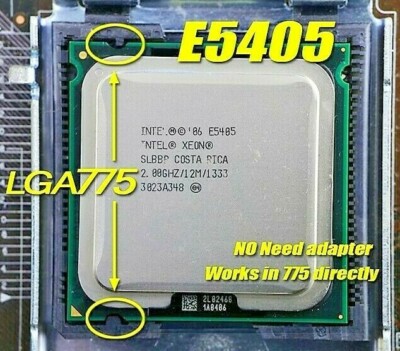 Intel Xeon E5405 LGA775 = (Core 2 Quad Q8200) more powerful (FSB 1333 ...