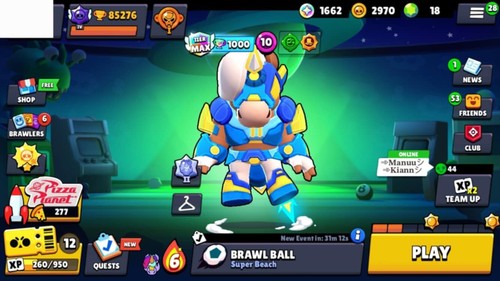 52 MAX BRAWLER./85.5K TROPHY./ 34 Hypercharged./ All Brawler/IOS ...