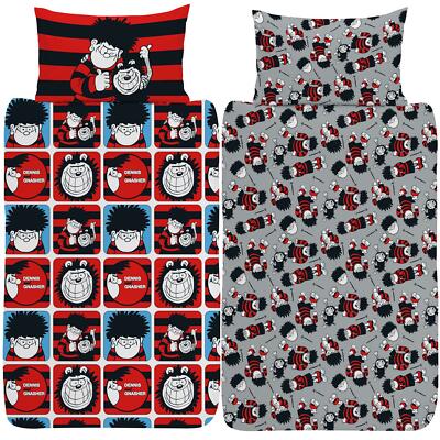 Beano Dennis & Gnasher Duvet Cover Single/Double/King Reversible ...