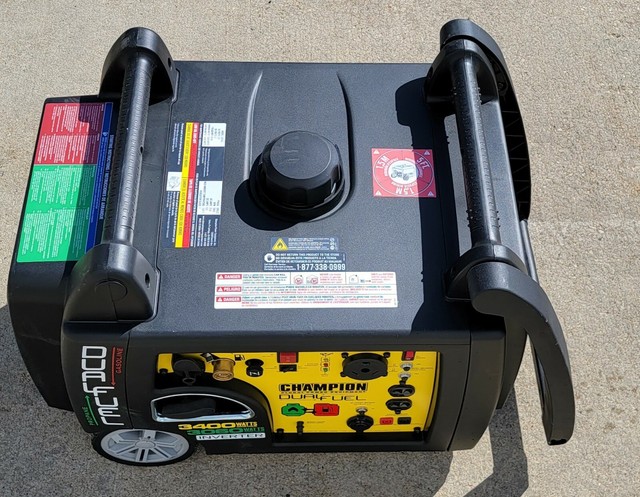 Champion 100263 3400Watt Dual Fuel Inverter Generator for sale online ...