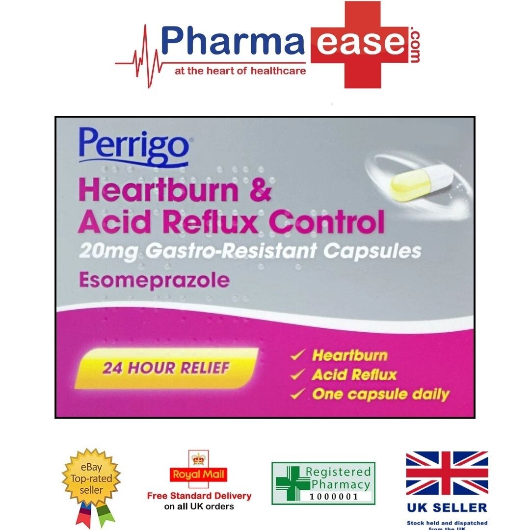 Perrigo Heartburn & Acid Reflux Control 20mg GR - 14 Capsules ...