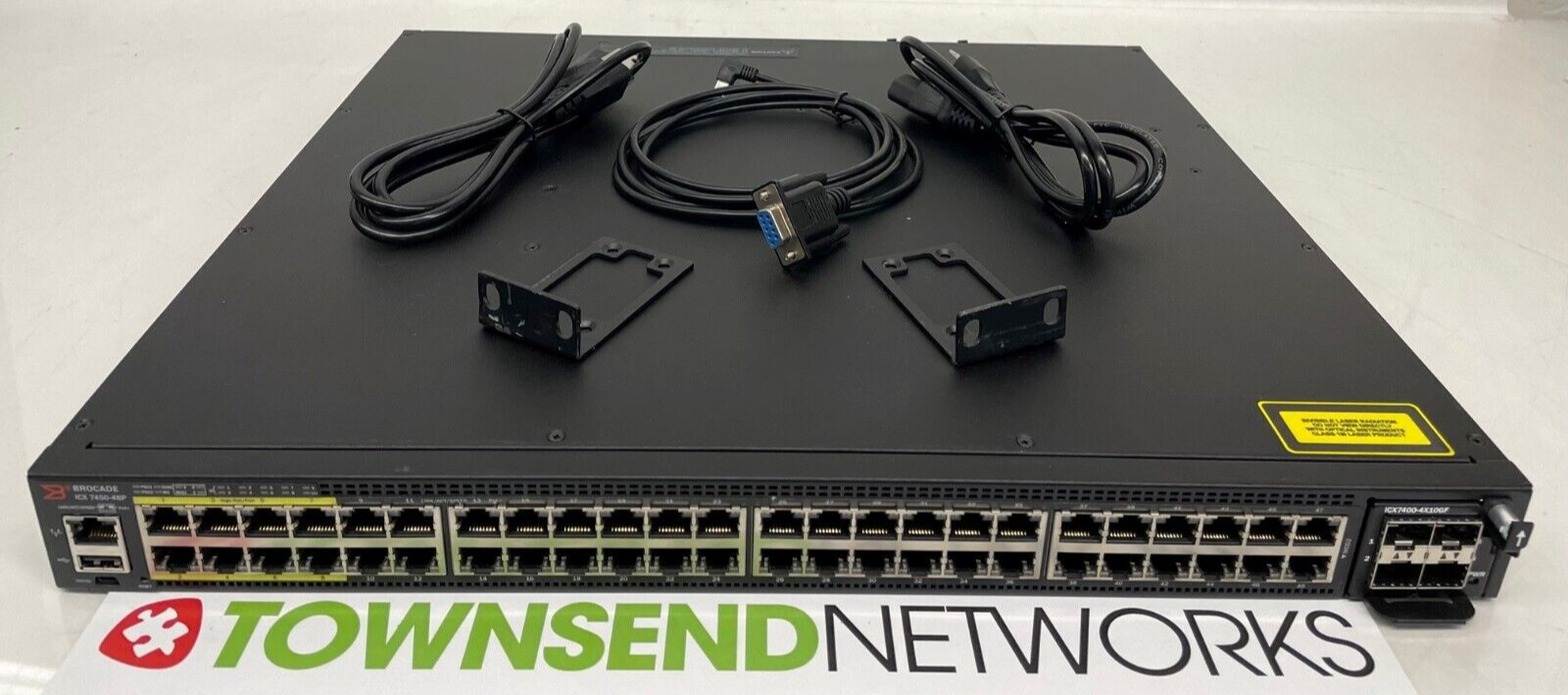 Brocade ICX7450-48P-E POE+, 2x ICX7400-IX40GQ, 1x ICX7400-4X10GF Dual ...