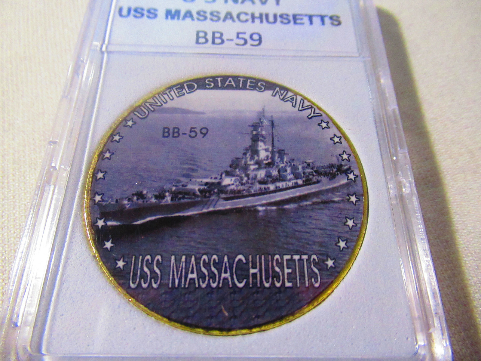 US NAVY - USS MASSACHUSETTS / BB-59 Challenge Coin | eBay