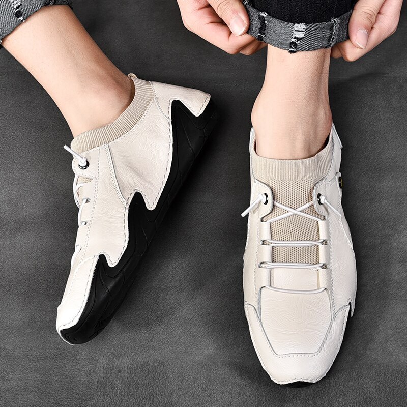 Fashion Sneakers Men's Casual Shoes Breathable Driving Shoes Loafers ...