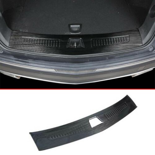 Black Titanium Rear Bumper Protector Sill Plate Cover For Cadillac XT5 ...