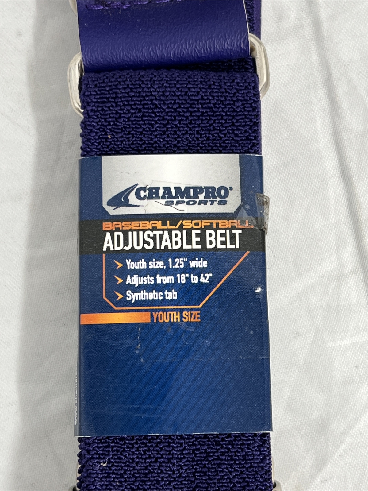 Champro Sports Youth MVP Adjustable Purple Baseball Belt One Size 1.25 ...