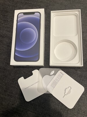 iPhone 12 Box, Tool, Apple Sticker and Insert ONLY (MGFL3LL/A / Black ...