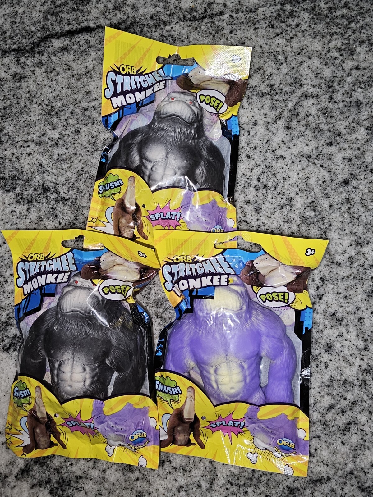 Stretchee Monkee Twist Smush Shape Splaat & Stretch Lot Of 3 | eBay