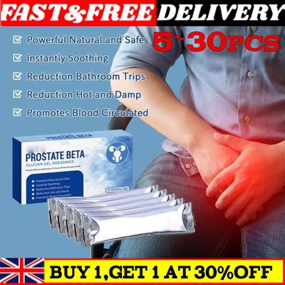 5-30PCS Prostate Beta Glucan Gel Dressings, See Results in 7 Days For ...