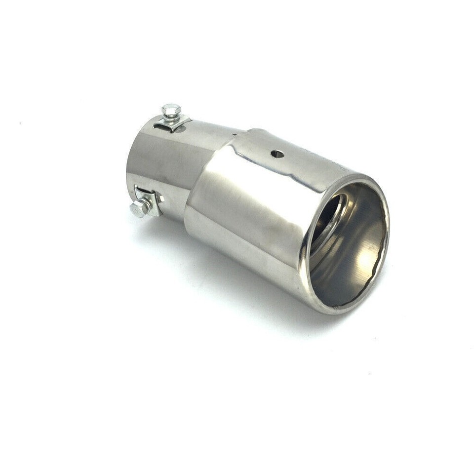 Universal Stainless Steel Car Rear Oval Exhaust Muffler Tail Pipe Trim ...