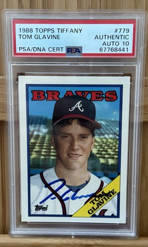 Tom Glavine 1988 Topps Tiffany ROOKIE AUTO #779 PSA Auth/DNA 10 | eBay