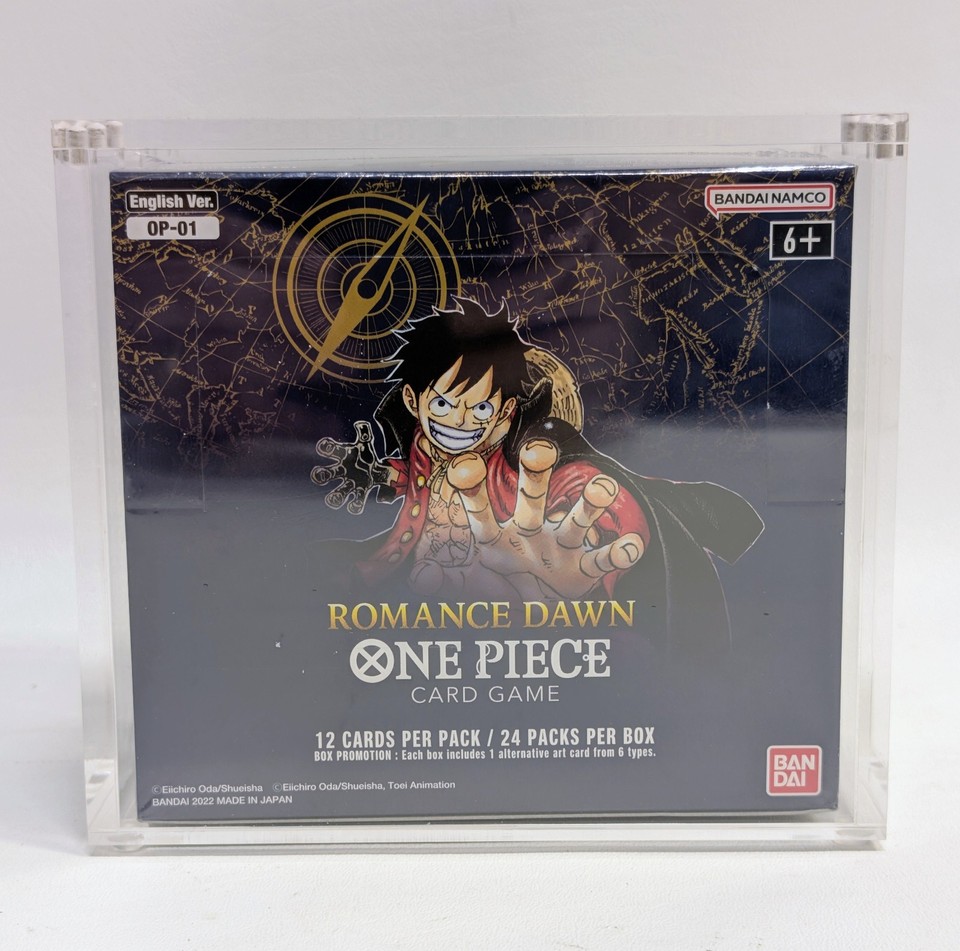 One Piece OP-01 Romance Dawn English BLUE Bottom Booster Box CASE FRESH ...