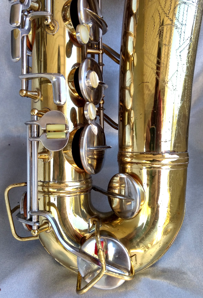 '58 C.G.CONN Ltd."Naked Lady" 10M Tenor Sax w/Case & Kessler 7 Custom ...