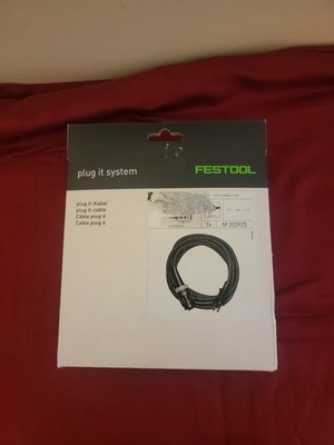 Festool Plug It System Cable, 4 Meter, No. 203925, SJO 16 AWG-4 USA New ...