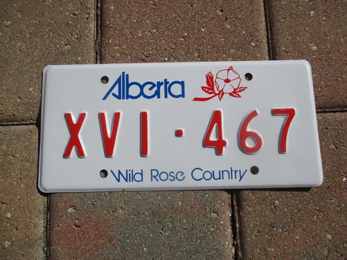 Canada Alberta motorcycle license plate # XVI - 467 | eBay